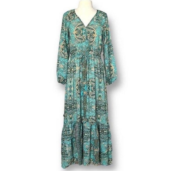 Anthropologie | Dresses | Anthropologie Boemo Paisley Bohemian Maxi ...